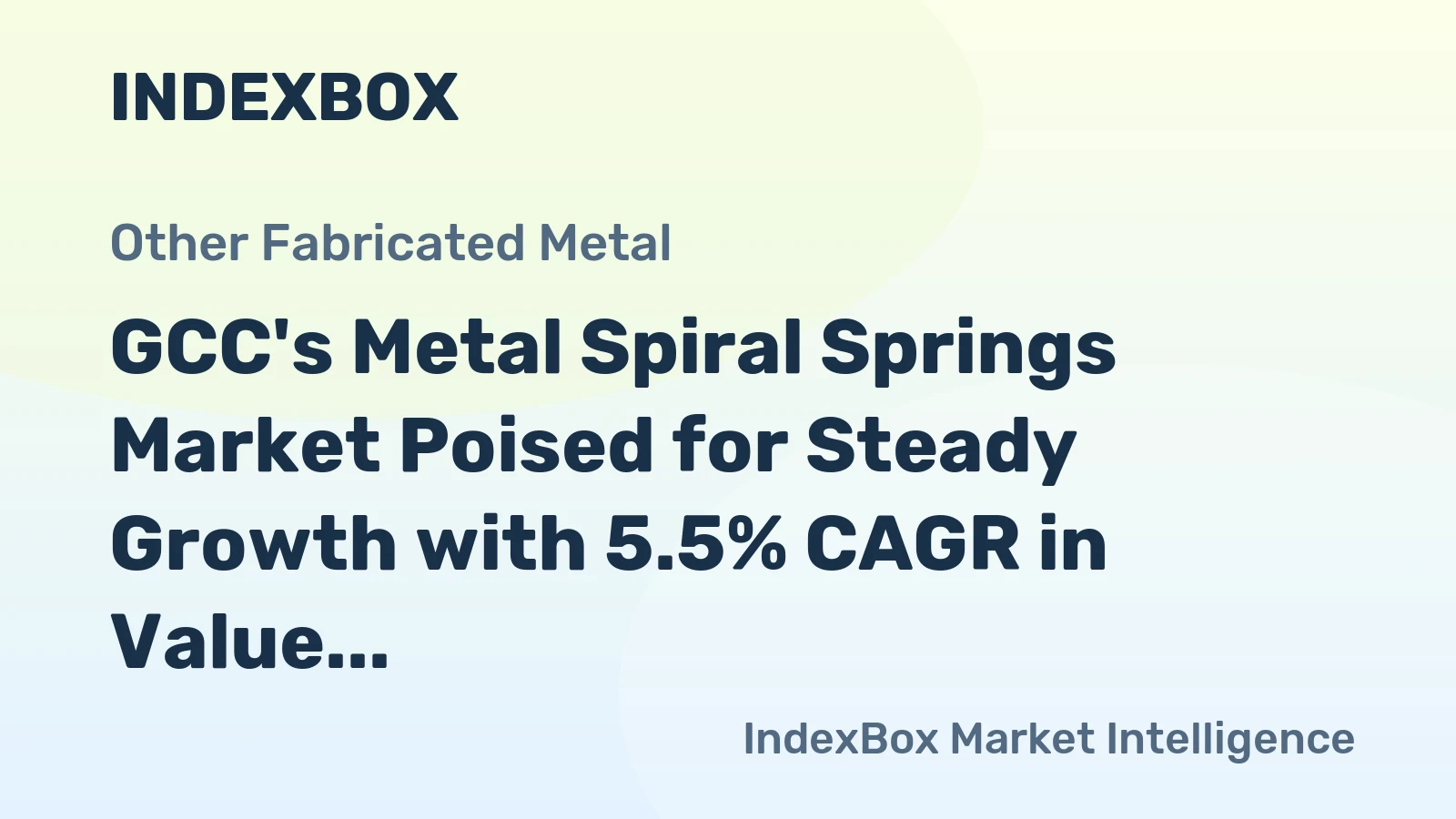 GCC's Metal Spiral Springs Market Poised for Steady Growth with 5.5% CAGR in Value
