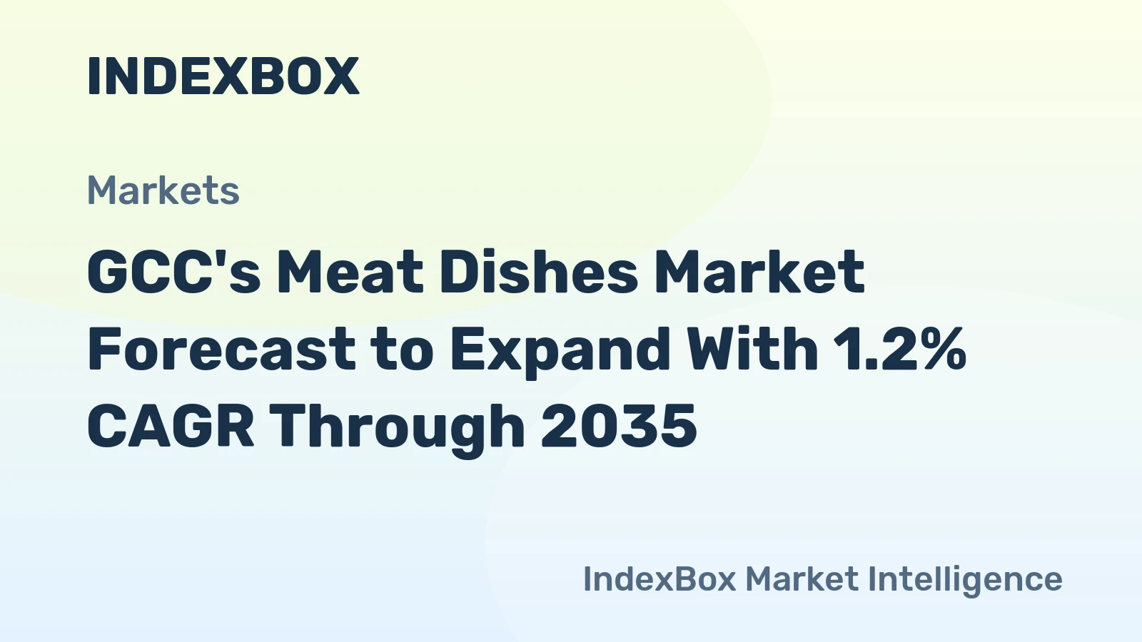 GCC's Meat Dishes Market Forecast to Expand With 1.2% CAGR Through 2035
