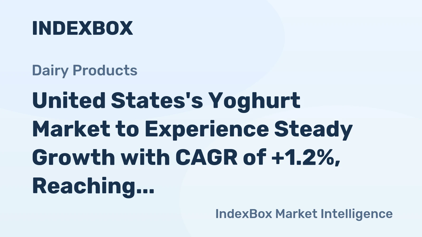 United States's Yoghurt Market to Experience Steady Growth with CAGR of +1.2%, Reaching $10B by 2035