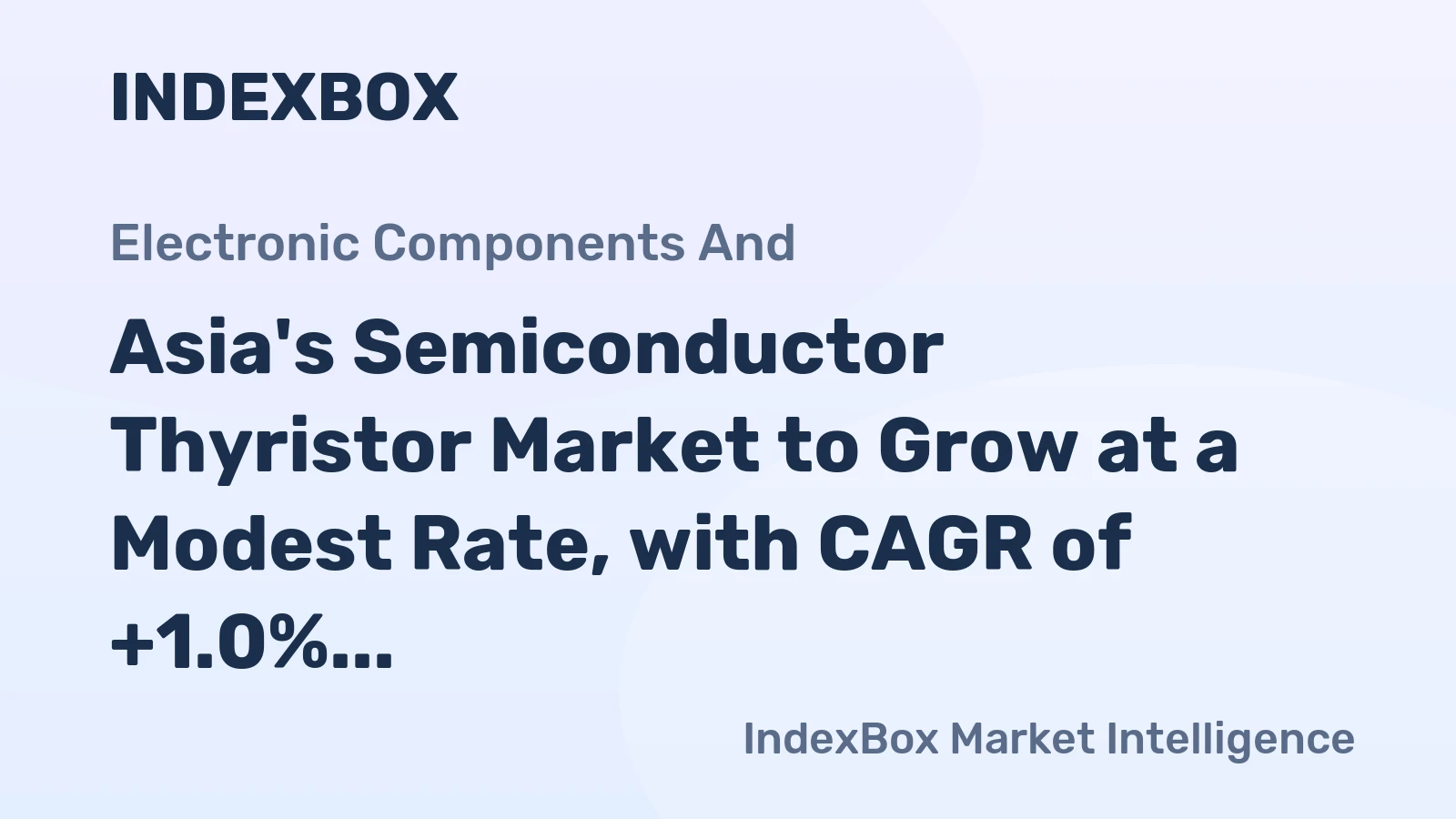Asia's Semiconductor Thyristor Market to Grow at a Modest Rate, with CAGR of +1.0% from 2024-2035
