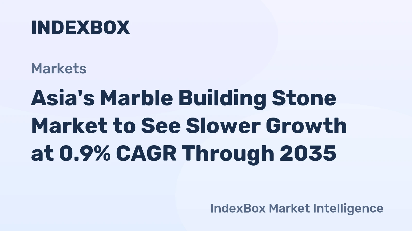 Asia's Marble Building Stone Market to See Slower Growth at 0.9% CAGR Through 2035