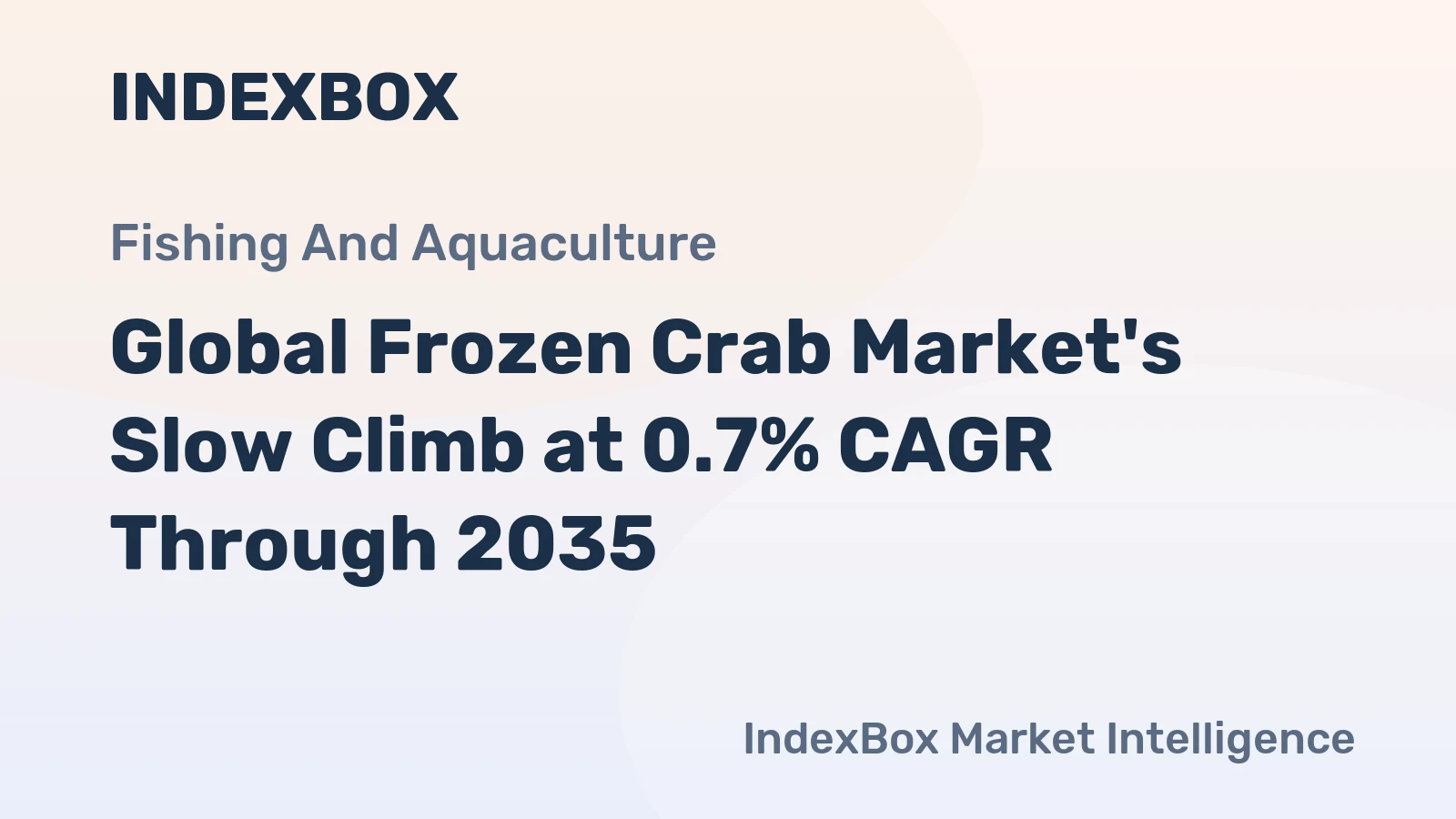 Global Frozen Crab Market's Slow Climb at 0.7% CAGR Through 2035