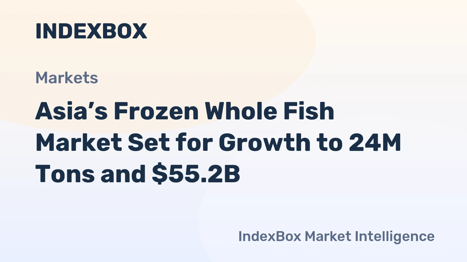Asia’s Frozen Whole Fish Market Set for Growth to 24M Tons and $55.2B