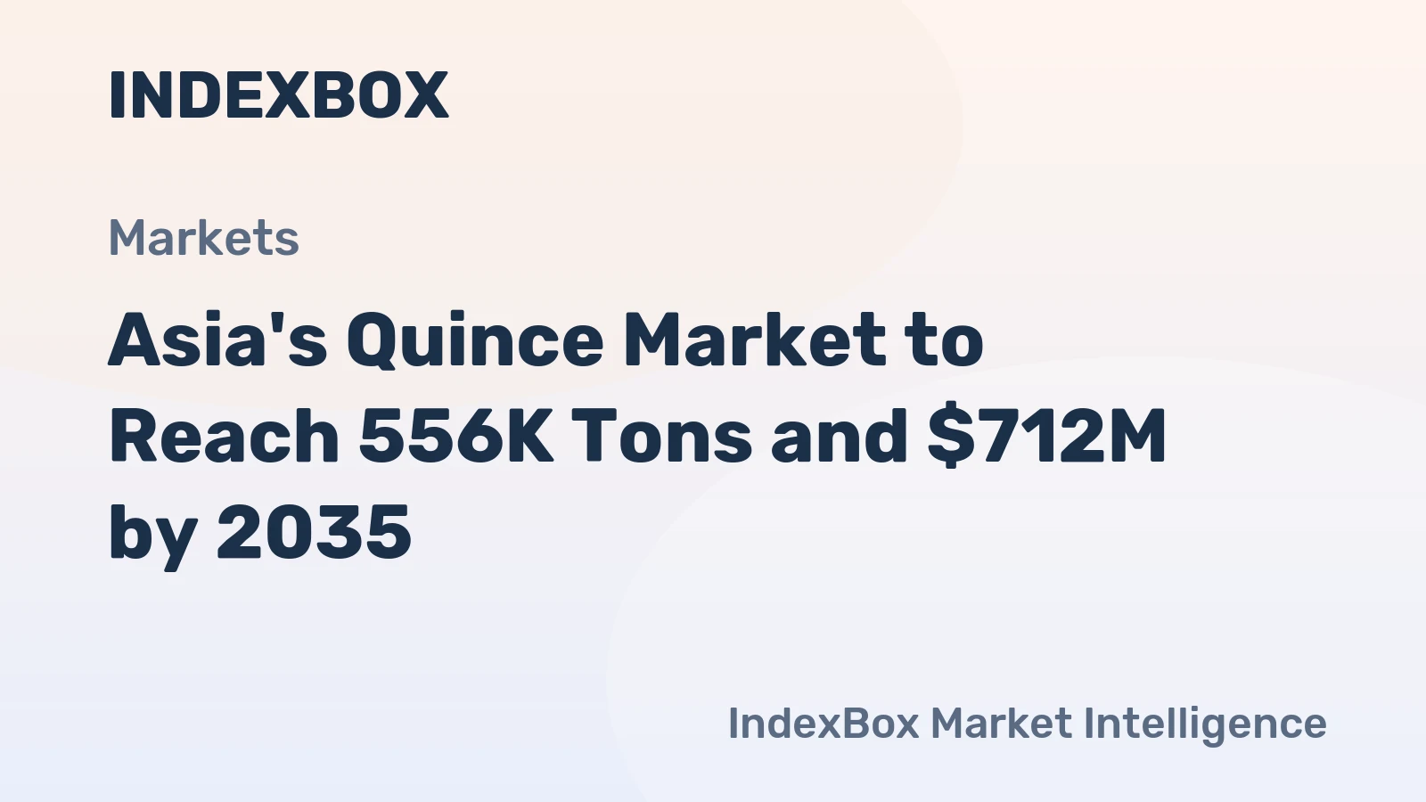 Asia's Quince Market to Reach 556K Tons and $712M by 2035