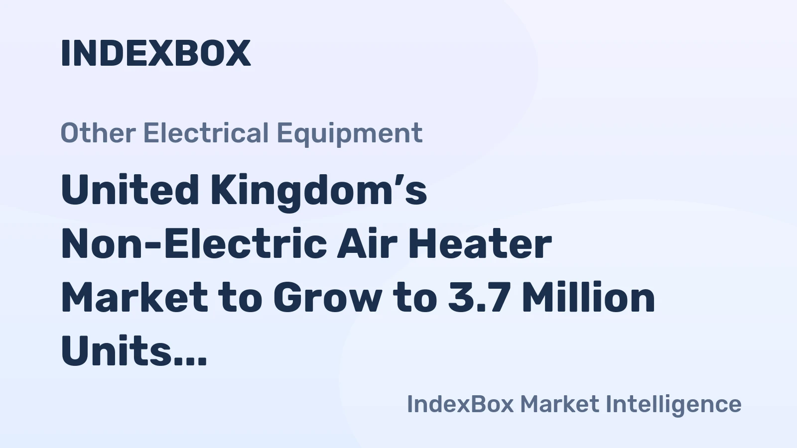 United Kingdom’s Non-Electric Air Heater Market to Grow to 3.7 Million Units and $36 Million