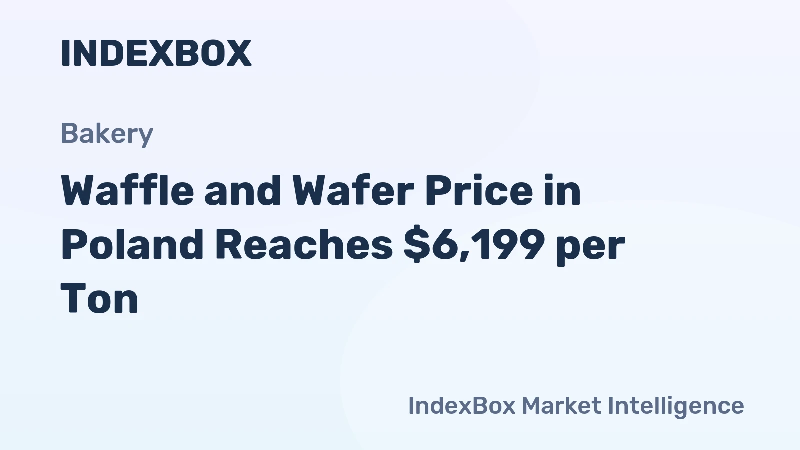 Waffle and Wafer Price in Poland Reaches $6,199 per Ton
