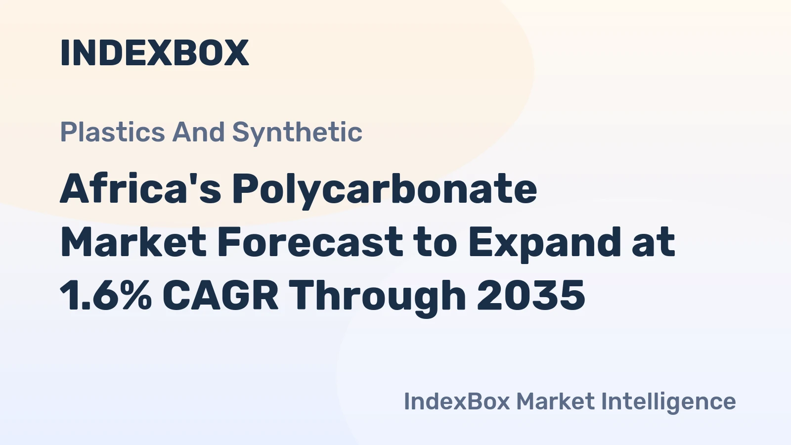 Africa's Polycarbonate Market Forecast to Expand at 1.6% CAGR Through 2035