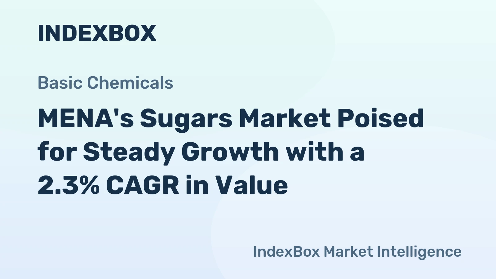 MENA's Sugars Market Poised for Steady Growth with a 2.3% CAGR in Value