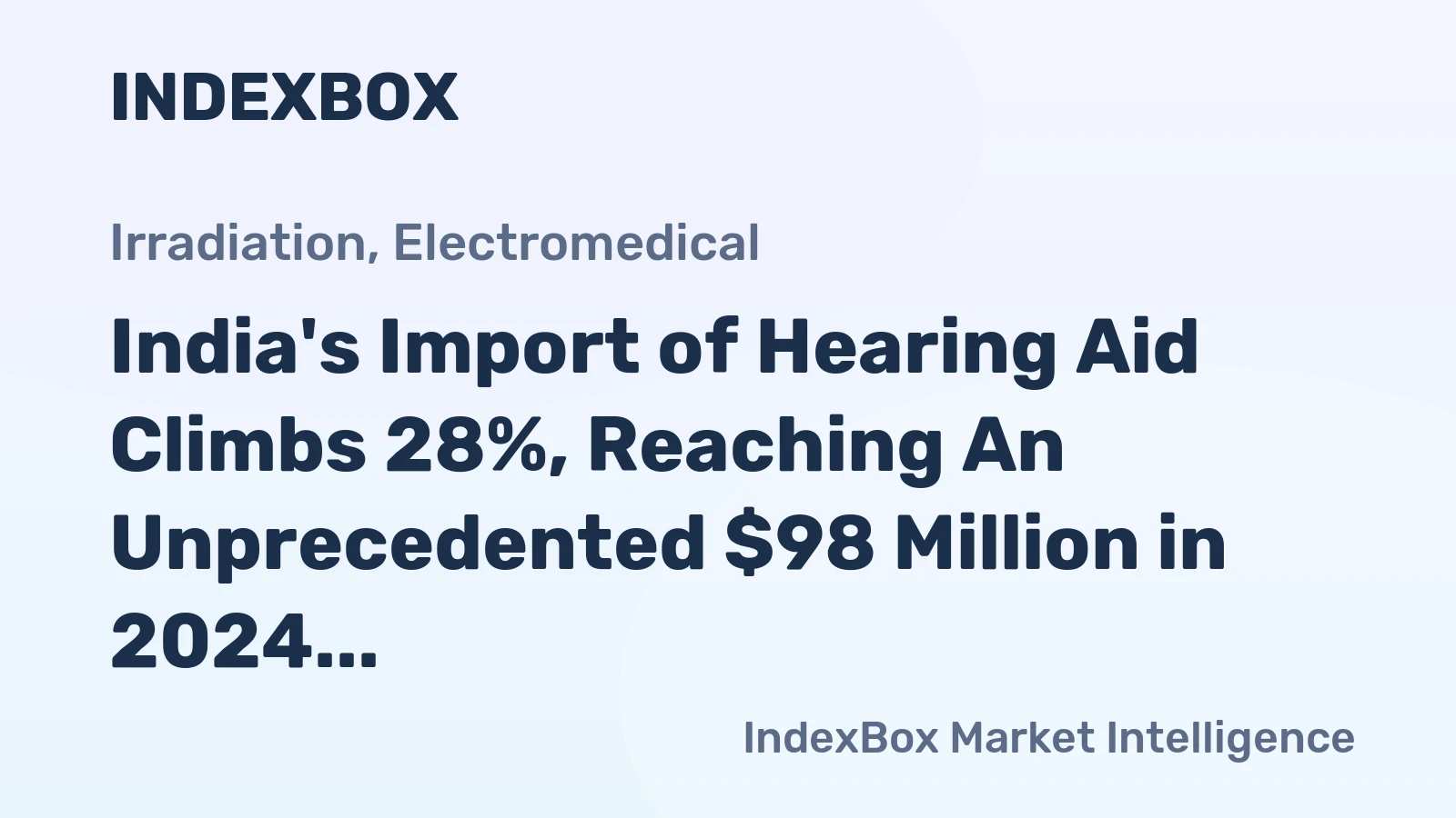India's Import of Hearing Aid Climbs 28%, Reaching An Unprecedented $98 Million in 2024