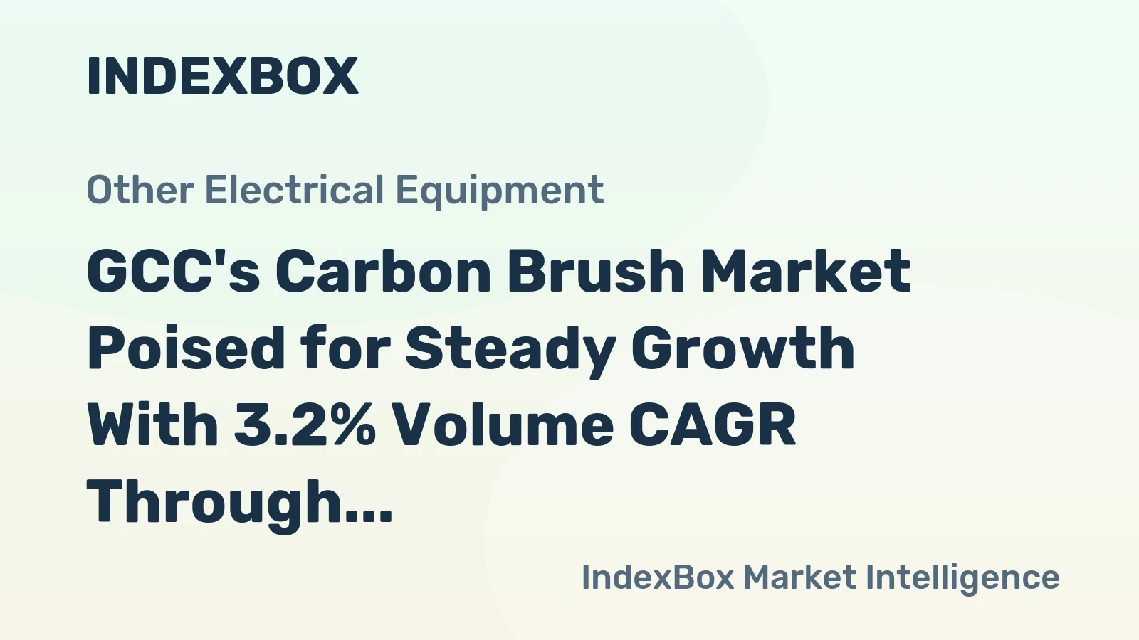 GCC's Carbon Brush Market Poised for Steady Growth With 3.2% Volume CAGR Through 2035