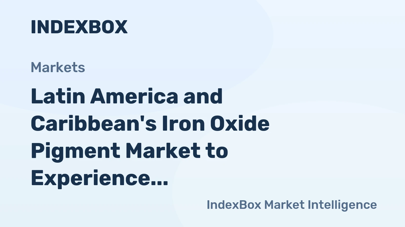 Latin America and Caribbean's Iron Oxide Pigment Market to Experience Modest Growth with Anticipated CAGR of +0.7% from 2024 to 2035