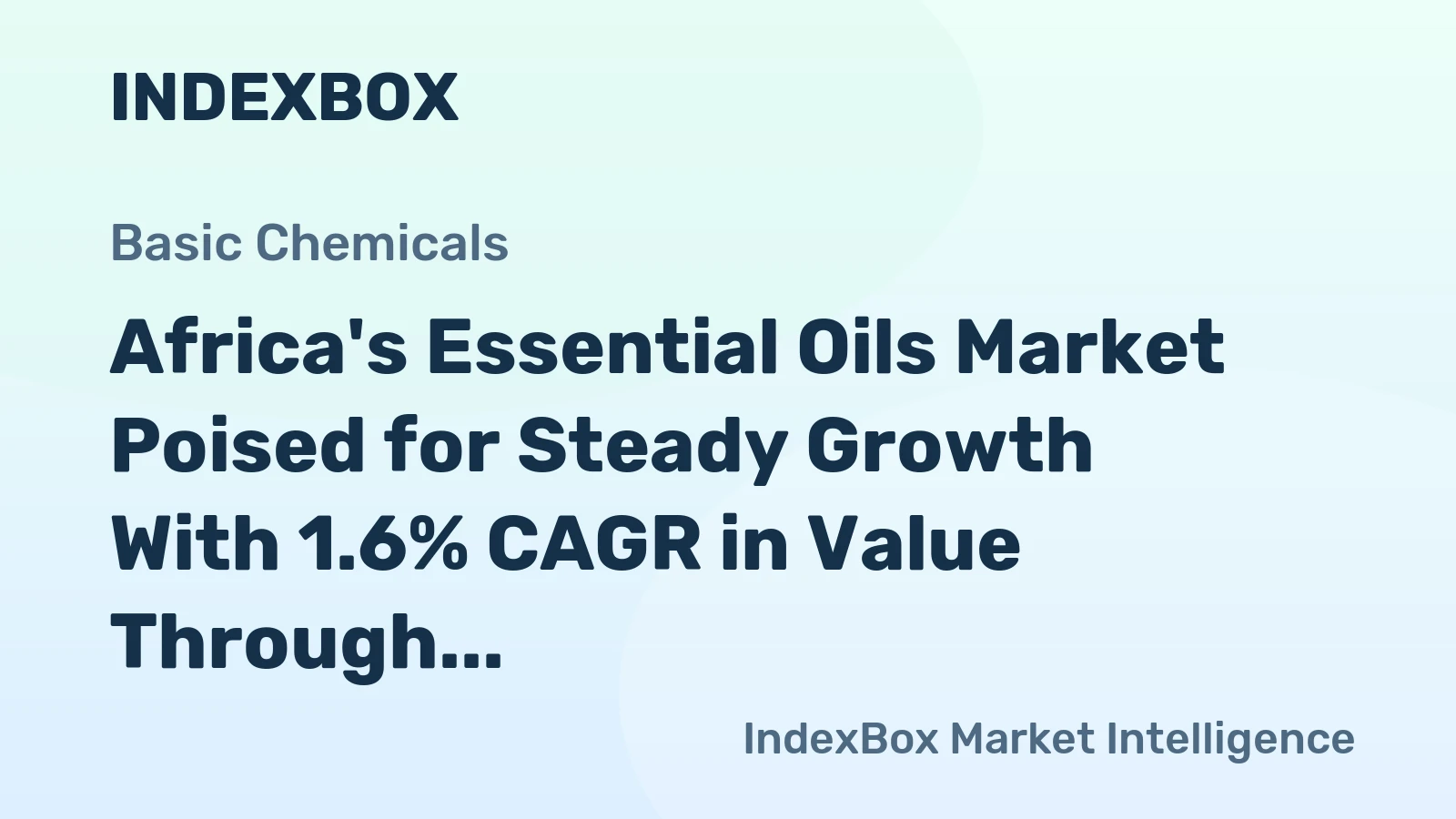 Africa's Essential Oils Market Poised for Steady Growth With 1.6% CAGR in Value Through 2035