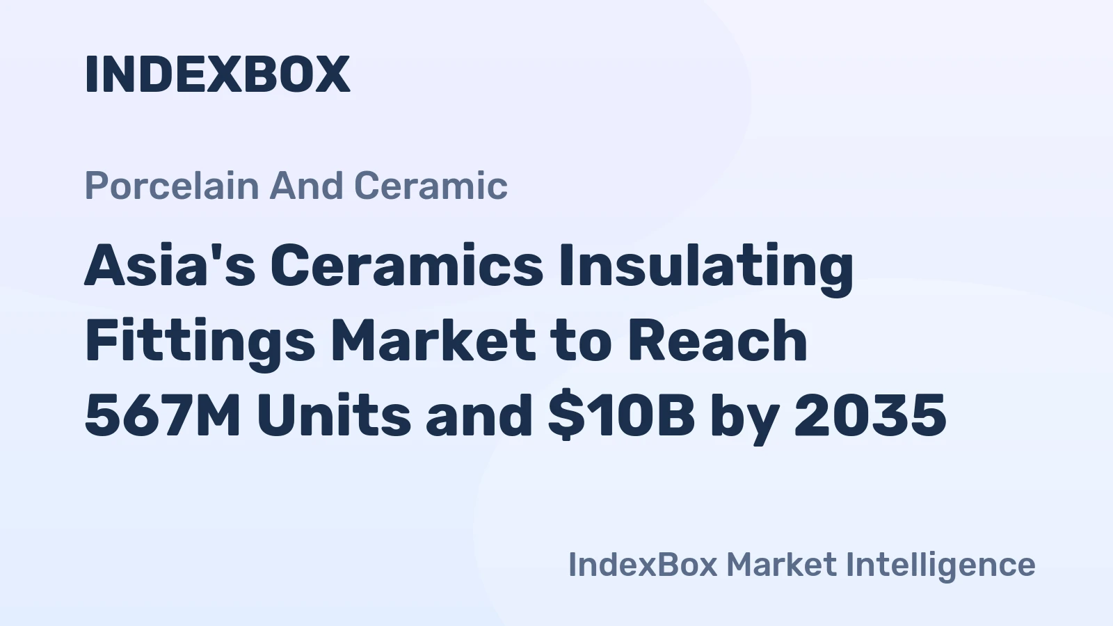 Asia's Ceramics Insulating Fittings Market to Reach 567M Units and $10B by 2035
