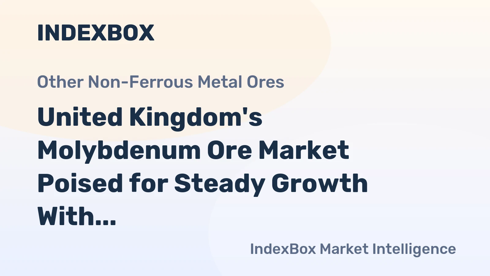 United Kingdom's Molybdenum Ore Market Poised for Steady Growth With 1.5% CAGR Through 2035