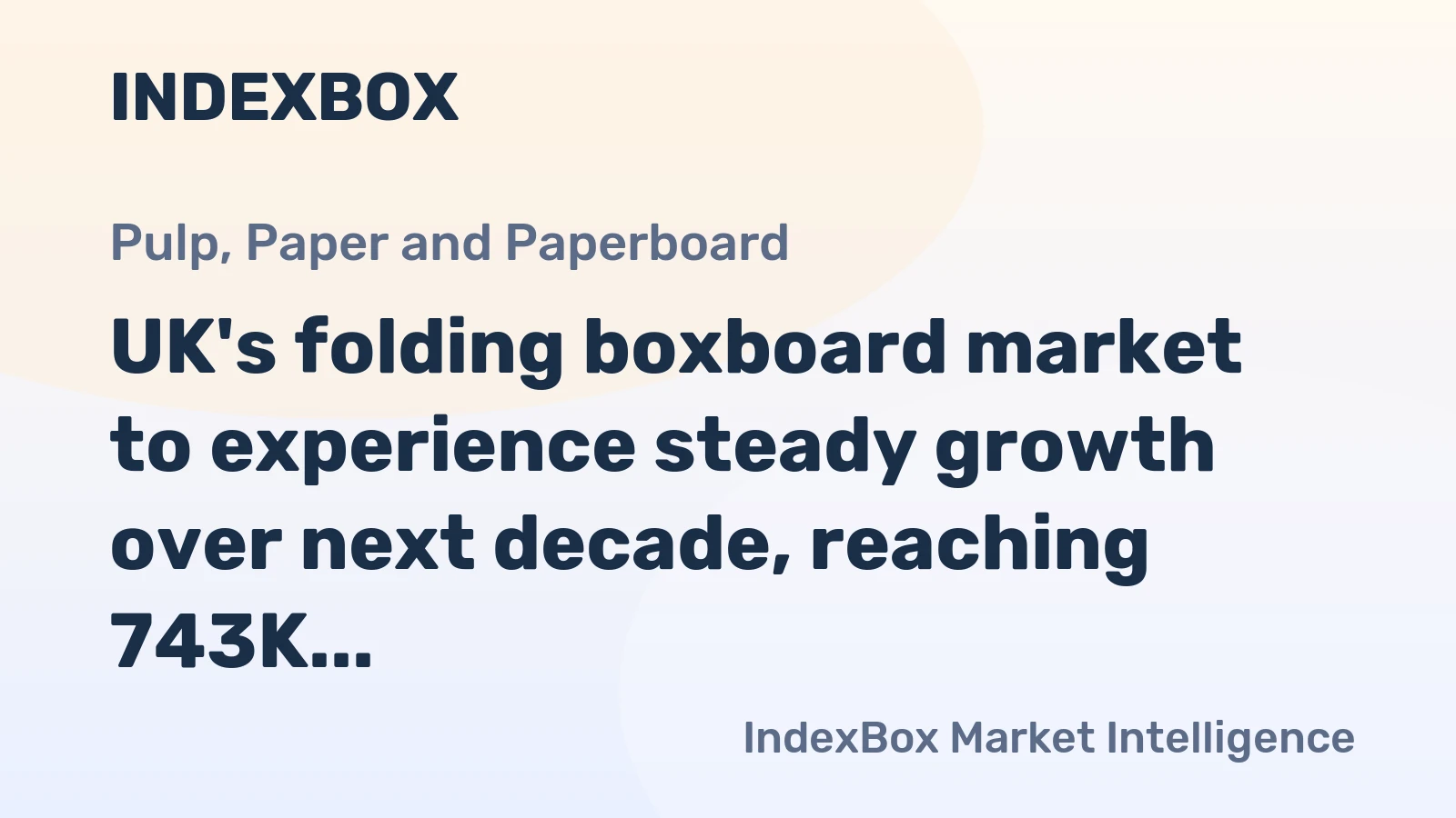 UK's folding boxboard market to experience steady growth over next decade, reaching 743K tons and $1.3B in value by 2035.