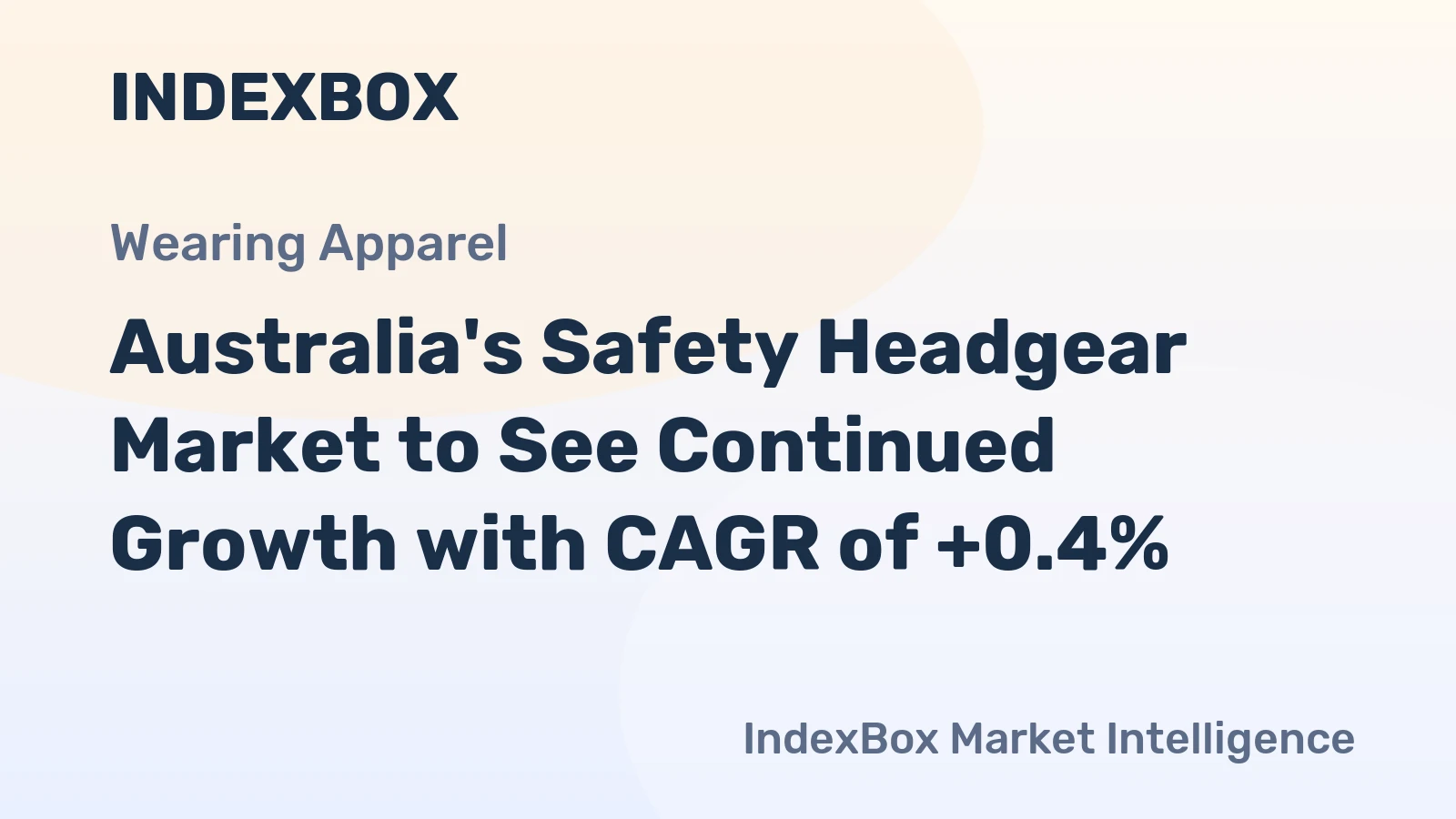 Australia's Safety Headgear Market to See Continued Growth with CAGR of +0.4%