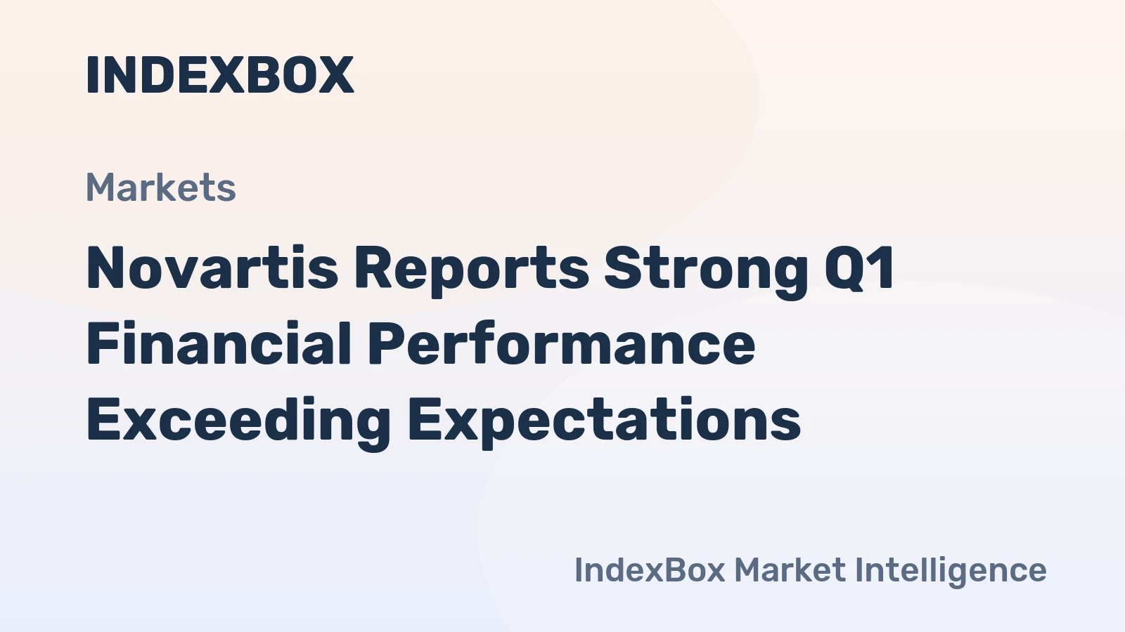 Novartis Reports Strong Q1 Financial Performance Exceeding Expectations