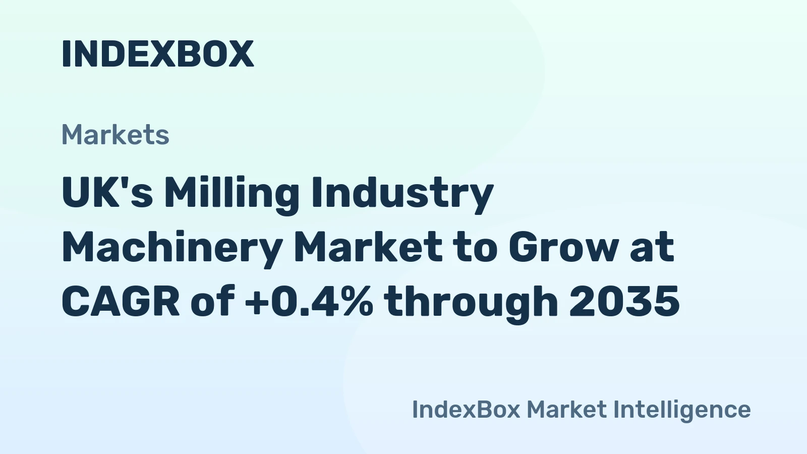 UK's Milling Industry Machinery Market to Grow at CAGR of +0.4% through 2035