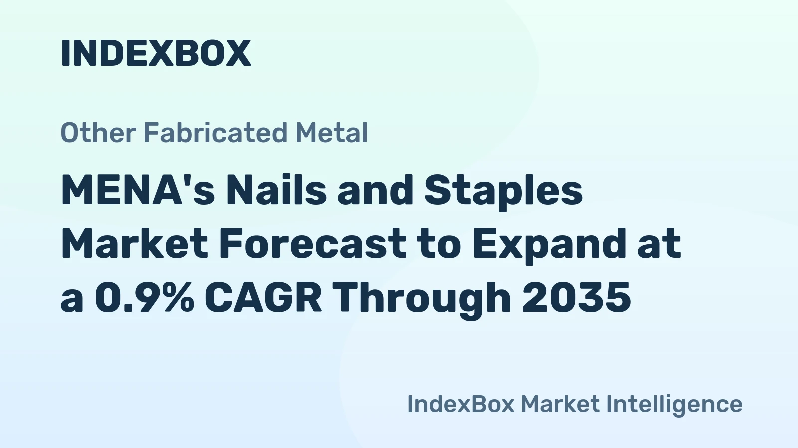 MENA's Nails and Staples Market Forecast to Expand at a 0.9% CAGR Through 2035