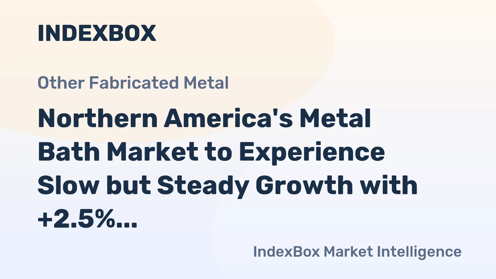 Northern America's Metal Bath Market to Experience Slow but Steady Growth with +2.5% CAGR