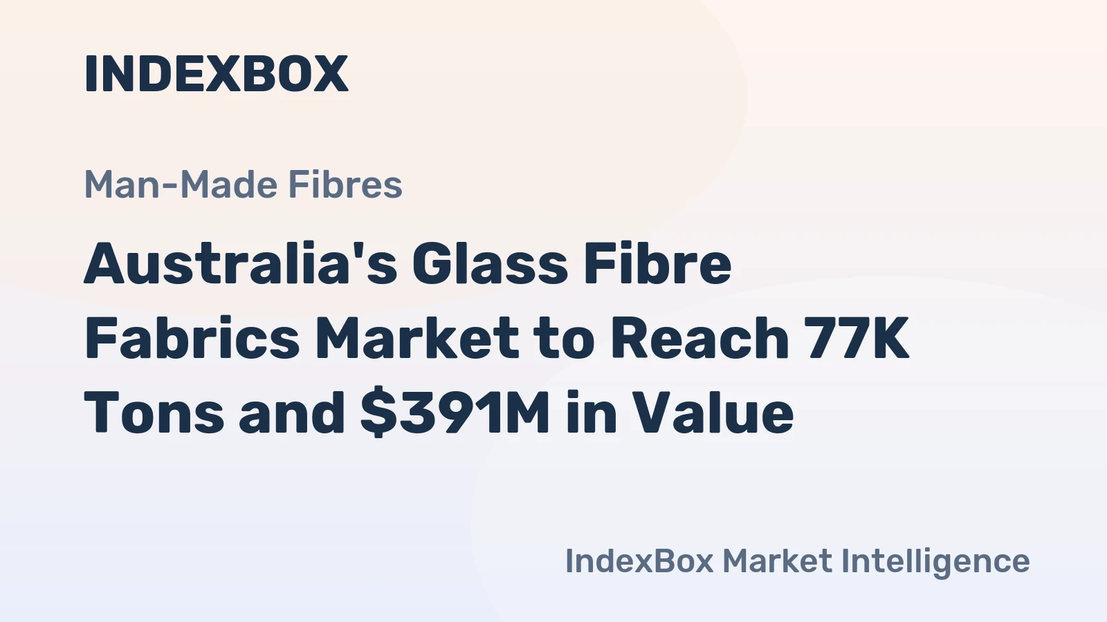 Australia's Glass Fibre Fabrics Market to Reach 77K Tons and $391M in Value
