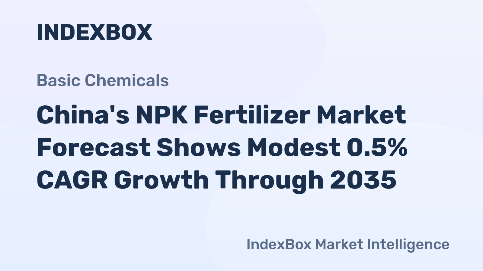 China's NPK Fertilizer Market Forecast Shows Modest 0.5% CAGR Growth Through 2035