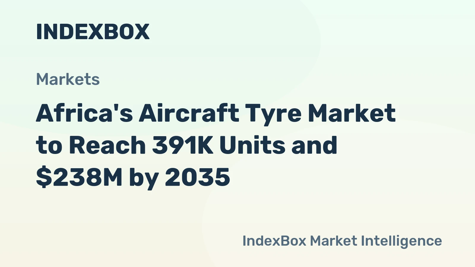Africa's Aircraft Tyre Market to Reach 391K Units and $238M by 2035