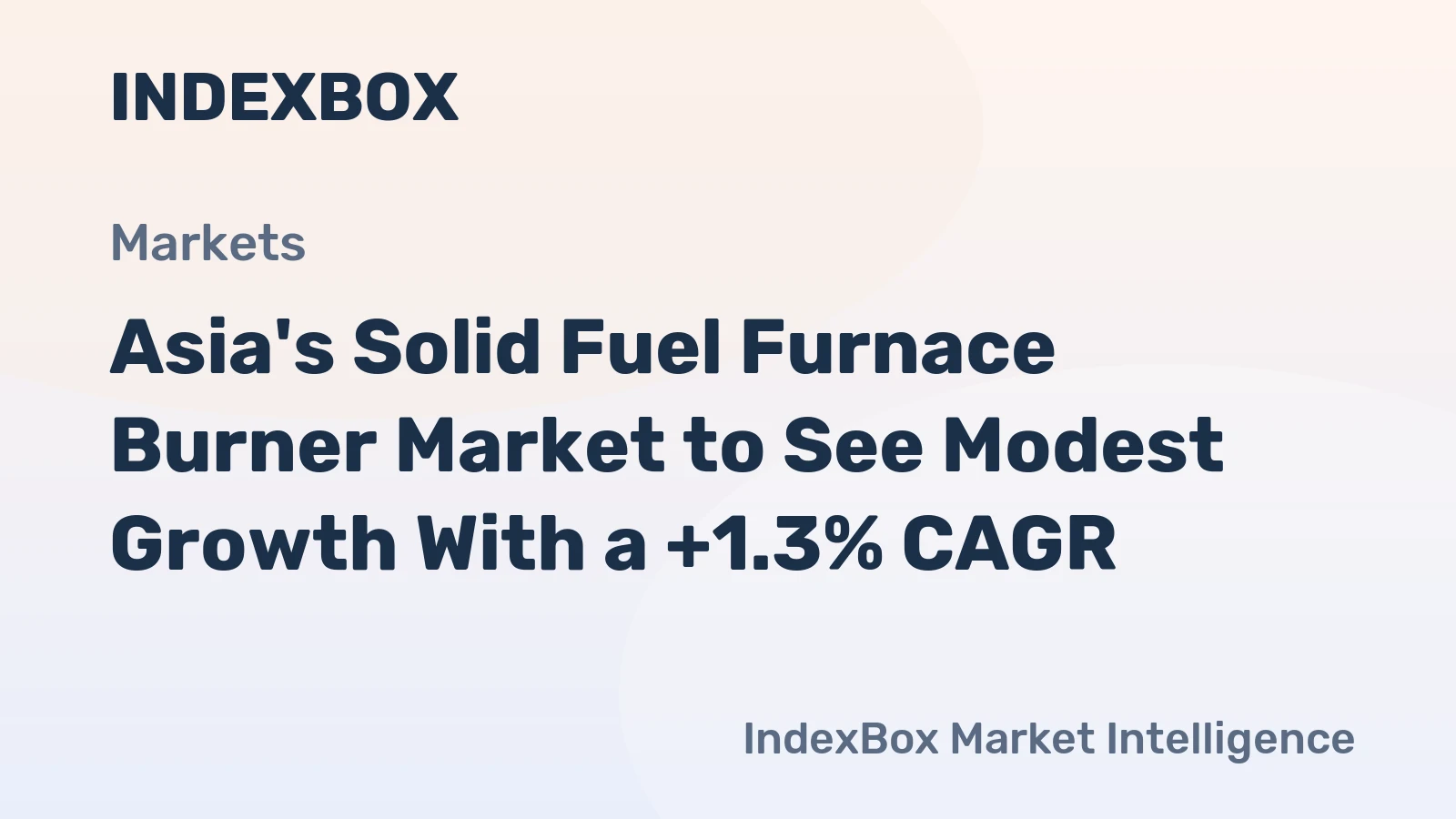 Asia's Solid Fuel Furnace Burner Market to See Modest Growth With a +1.3% CAGR