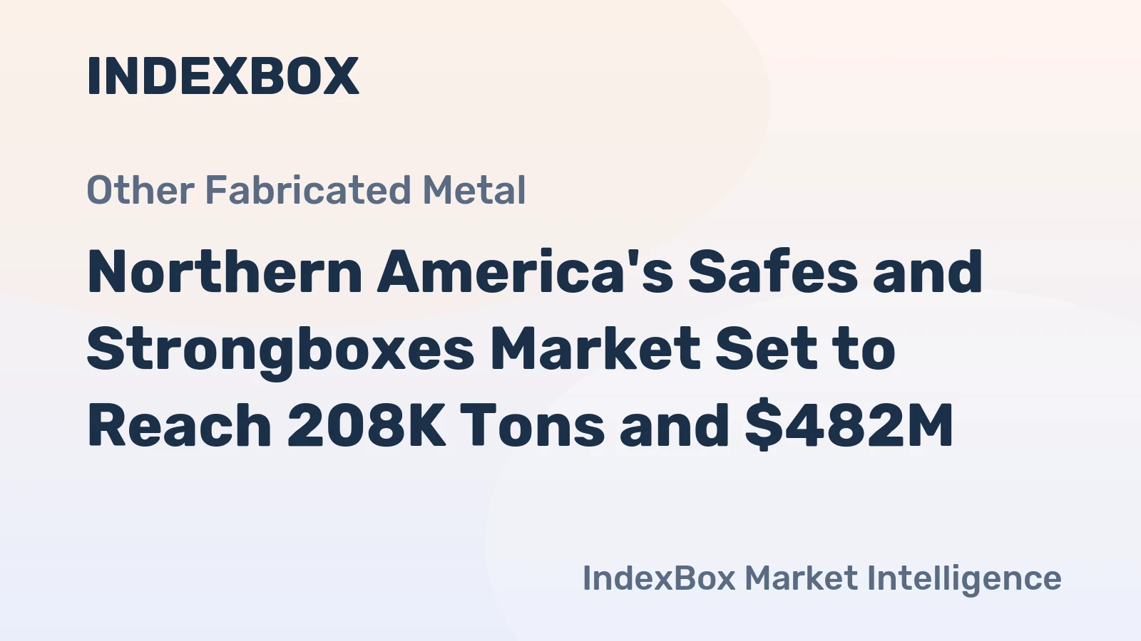 Northern America's Safes and Strongboxes Market Set to Reach 208K Tons and $482M