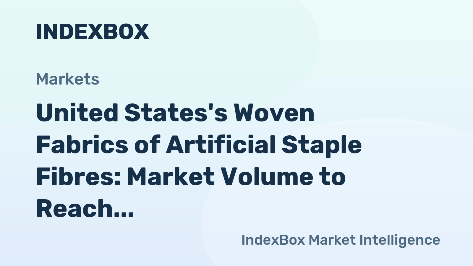 United States's Woven Fabrics of Artificial Staple Fibres: Market Volume to Reach 231M Square Meters and Market Value to Hit $1.7B by 2035