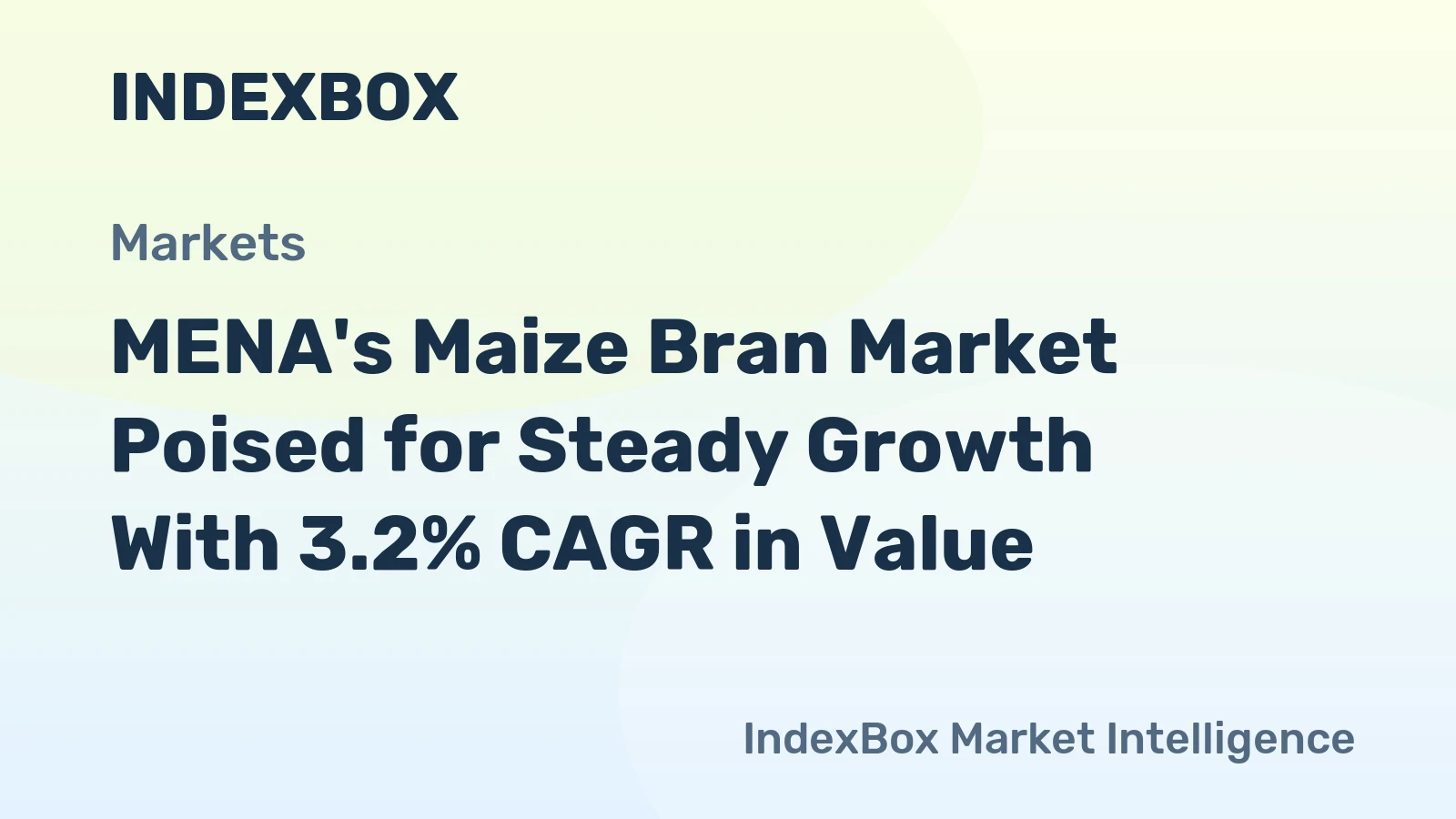 MENA's Maize Bran Market Poised for Steady Growth With 3.2% CAGR in Value