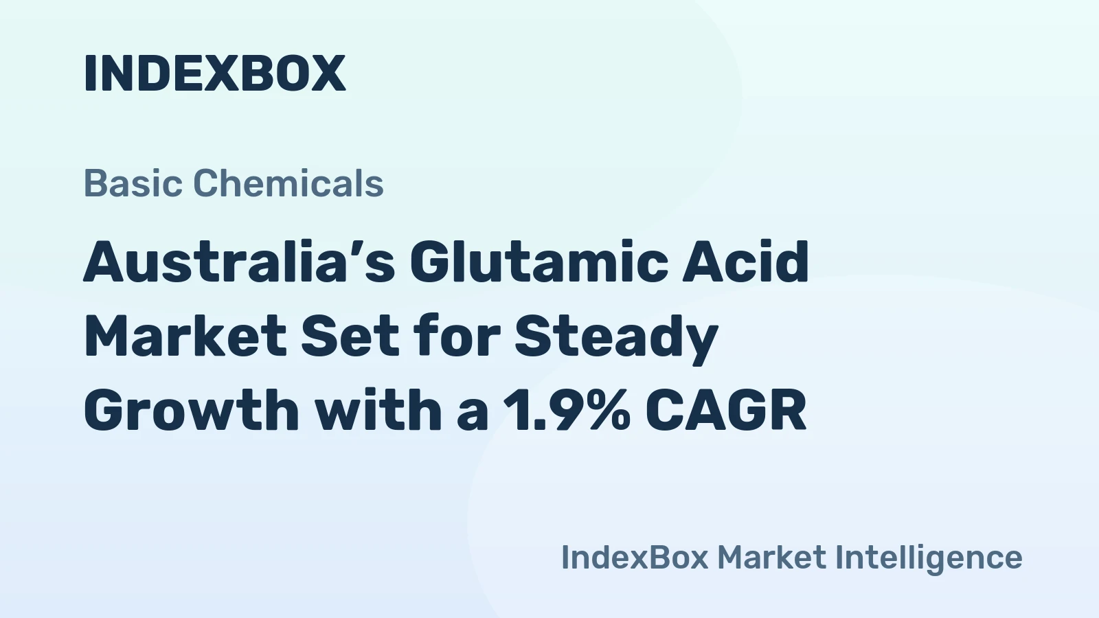 Australia’s Glutamic Acid Market Set for Steady Growth with a 1.9% CAGR