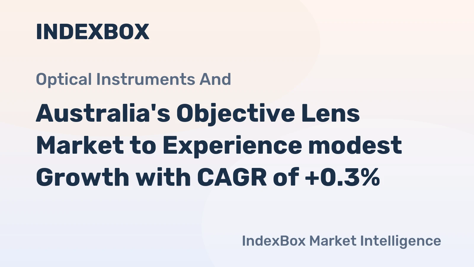 Australia's Objective Lens Market to Experience modest Growth with CAGR of +0.3%