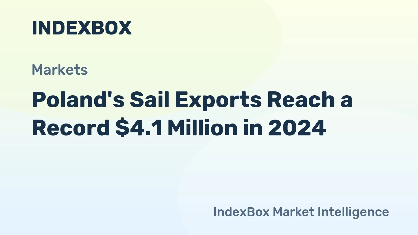 Poland's Sail Exports Reach a Record $4.1 Million in 2024