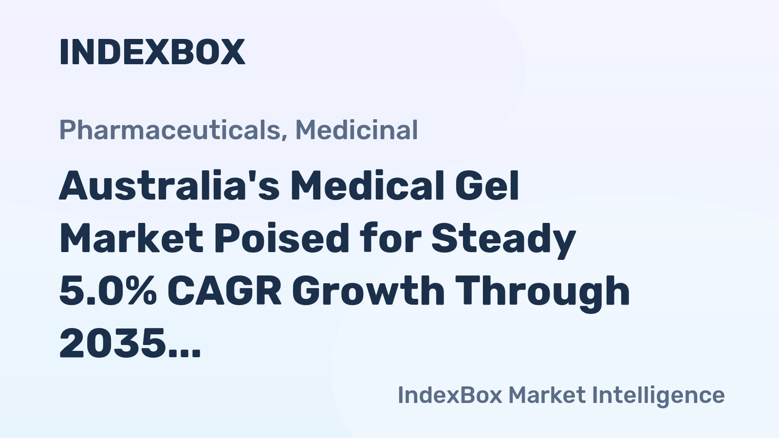 Australia's Medical Gel Market Poised for Steady 5.0% CAGR Growth Through 2035