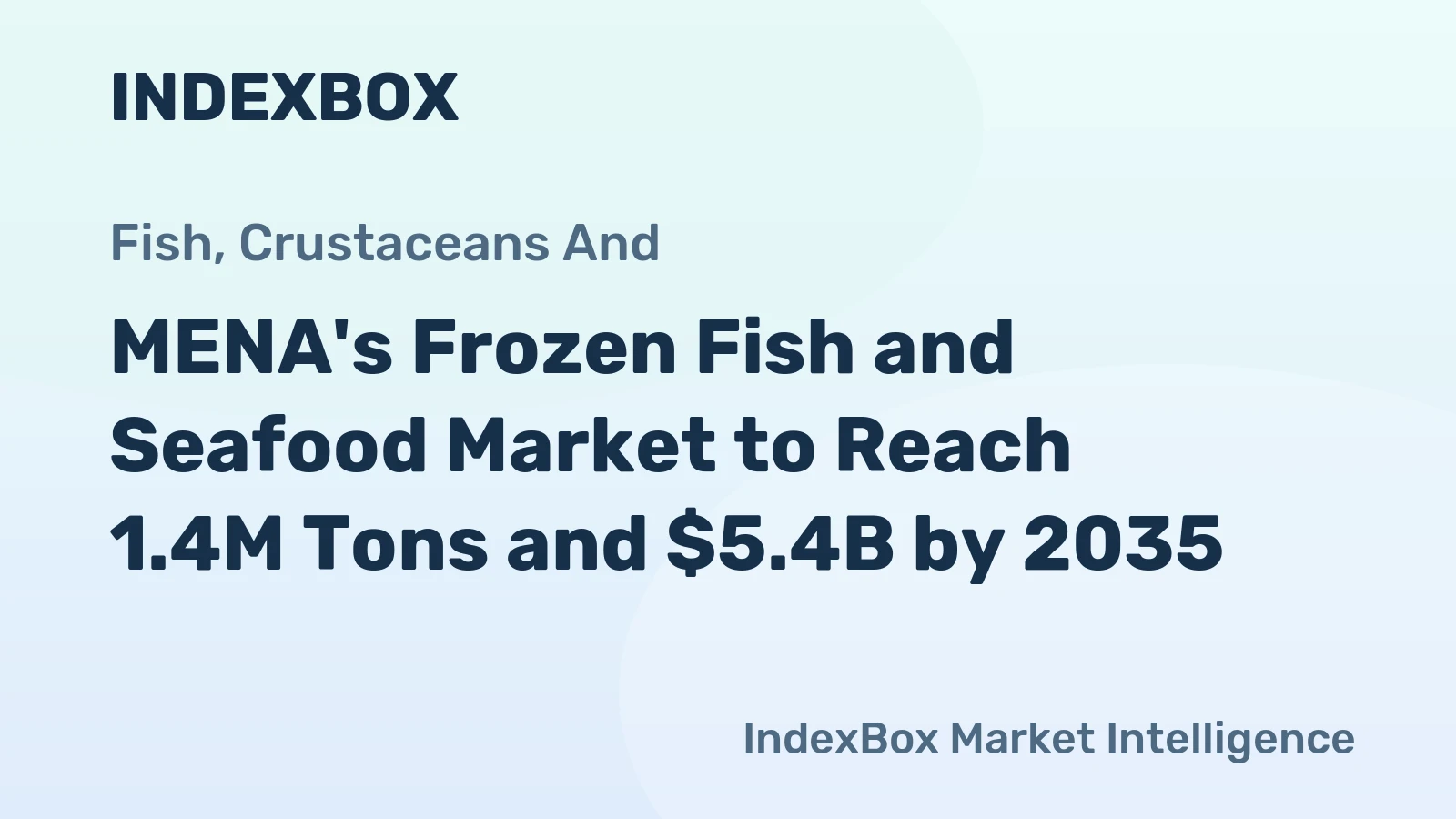 MENA's Frozen Fish and Seafood Market to Reach 1.4M Tons and $5.4B by 2035
