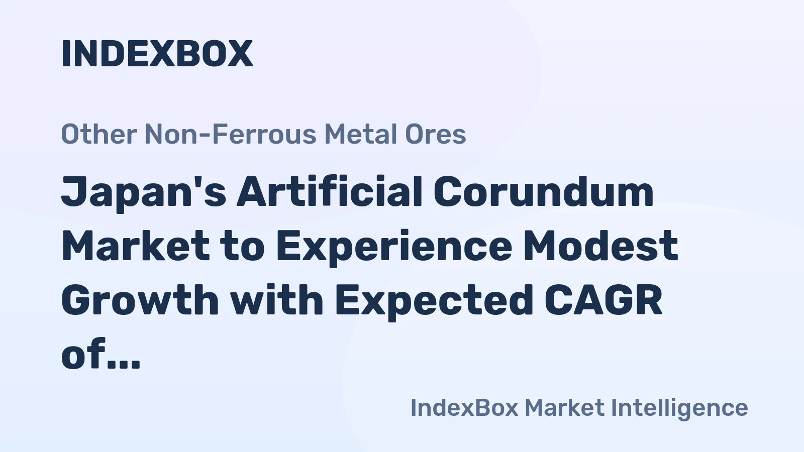 Japan's Artificial Corundum Market to Experience Modest Growth with Expected CAGR of +0.9% from 2024 to 2035