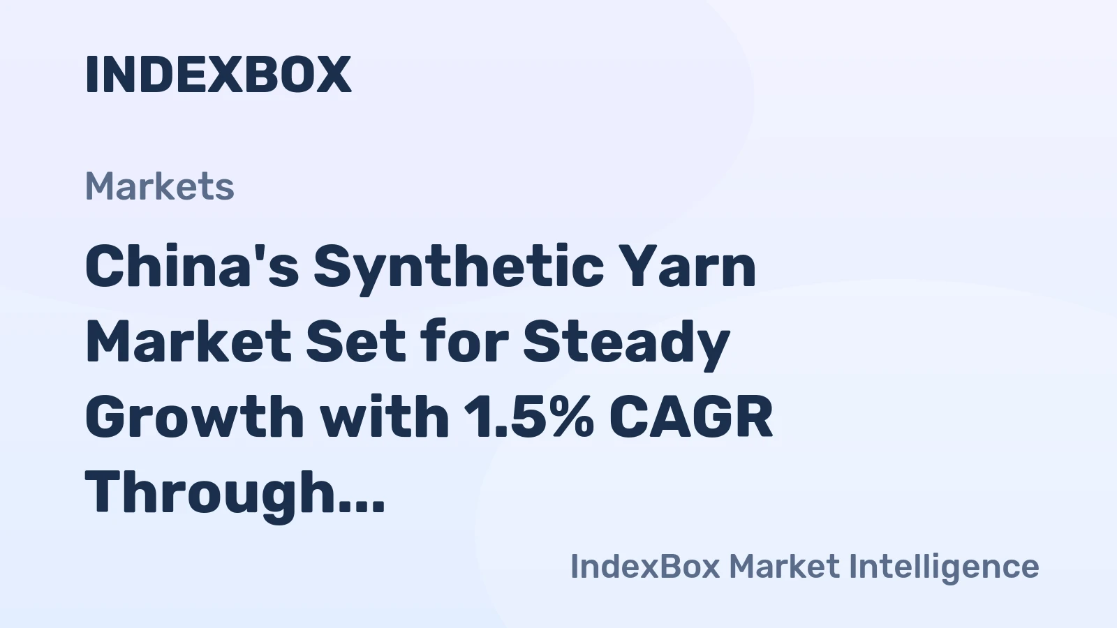 China's Synthetic Yarn Market Set for Steady Growth with 1.5% CAGR Through 2035