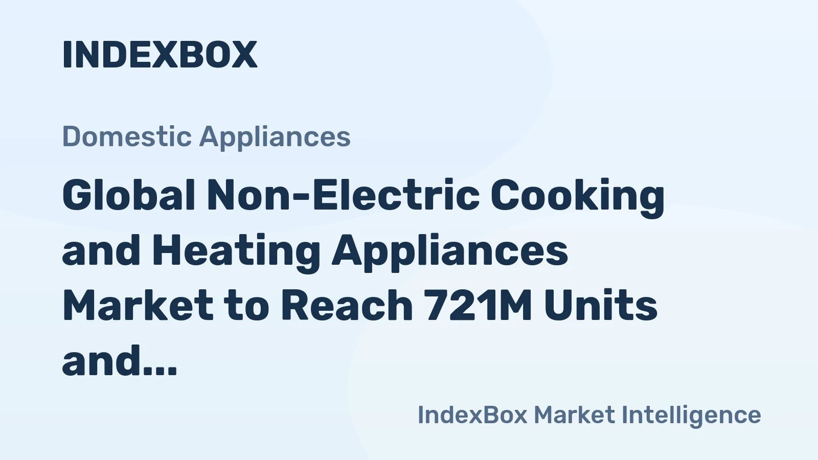 Global Non-Electric Cooking and Heating Appliances Market to Reach 721M Units and $26.6B by 2035