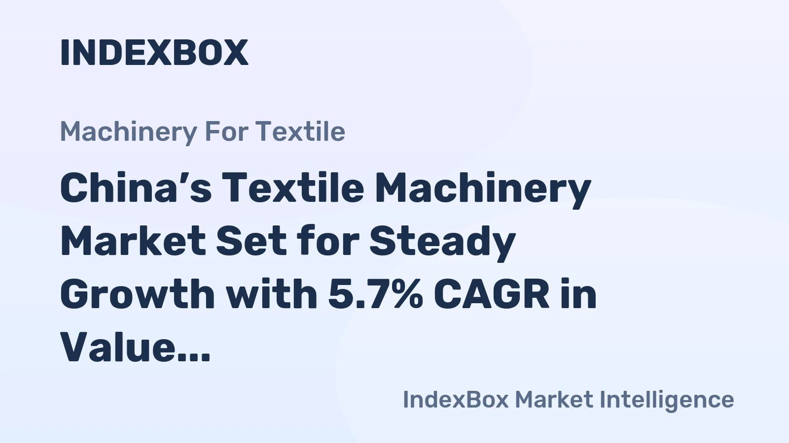 China’s Textile Machinery Market Set for Steady Growth with 5.7% CAGR in Value Through 2035