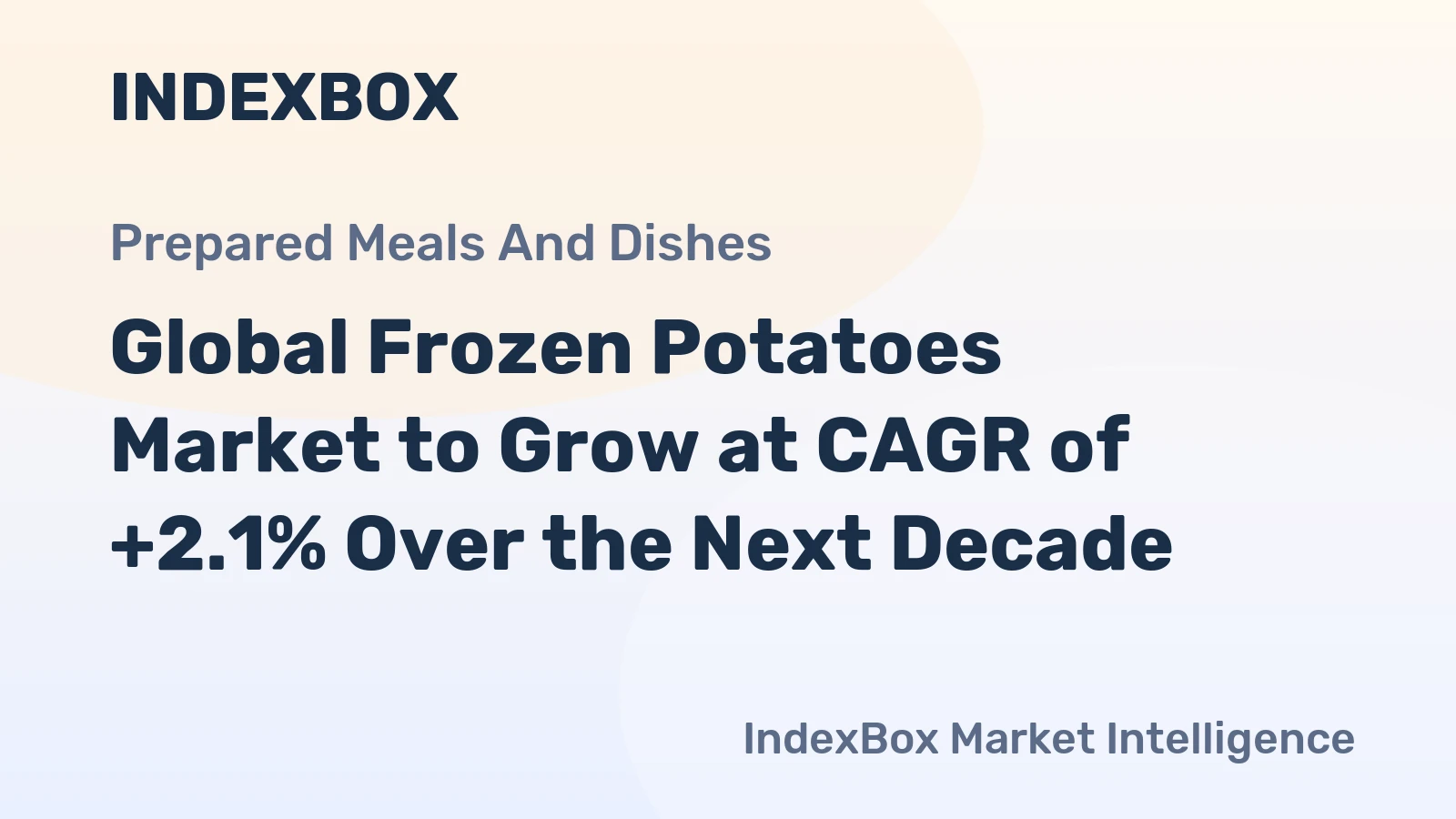 Global Frozen Potatoes Market to Grow at CAGR of +2.1% Over the Next Decade