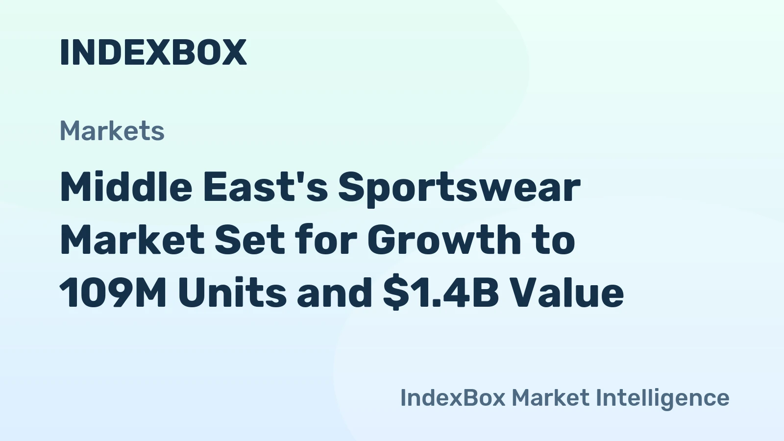 Middle East's Sportswear Market Set for Growth to 109M Units and $1.4B Value