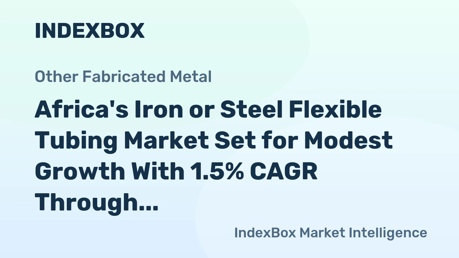 Africa's Iron or Steel Flexible Tubing Market Set for Modest Growth With 1.5% CAGR Through 2035