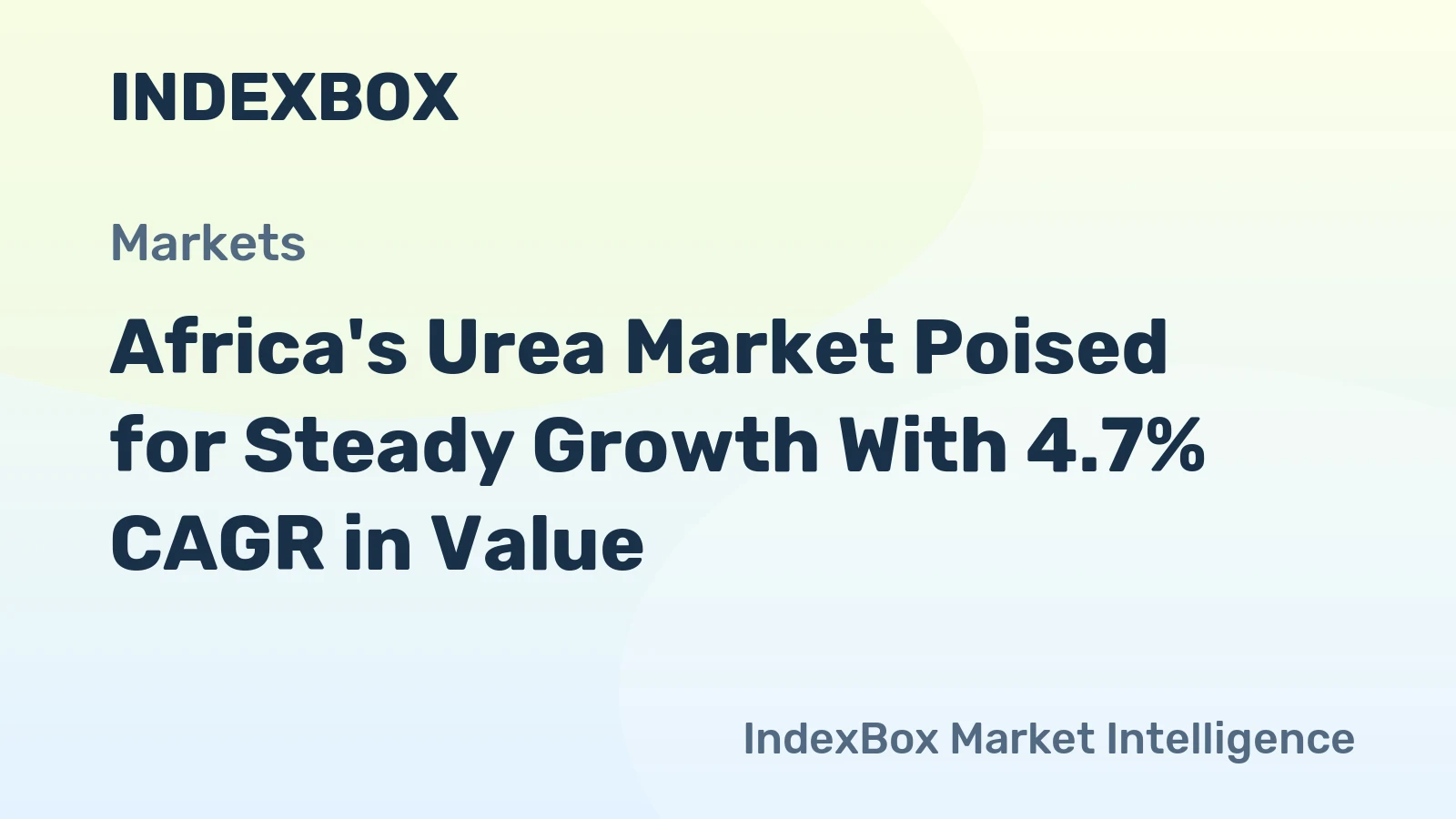 Africa's Urea Market Poised for Steady Growth With 4.7% CAGR in Value