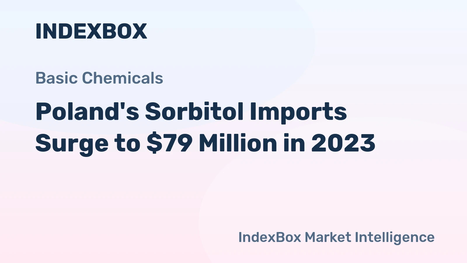 Poland's Sorbitol Imports Surge to $79 Million in 2023