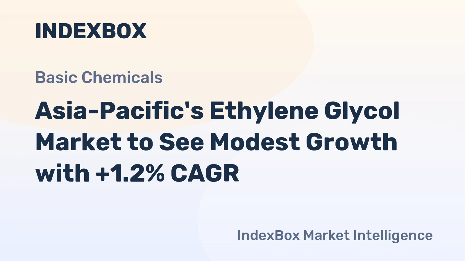 Asia-Pacific's Ethylene Glycol Market to See Modest Growth with +1.2% CAGR