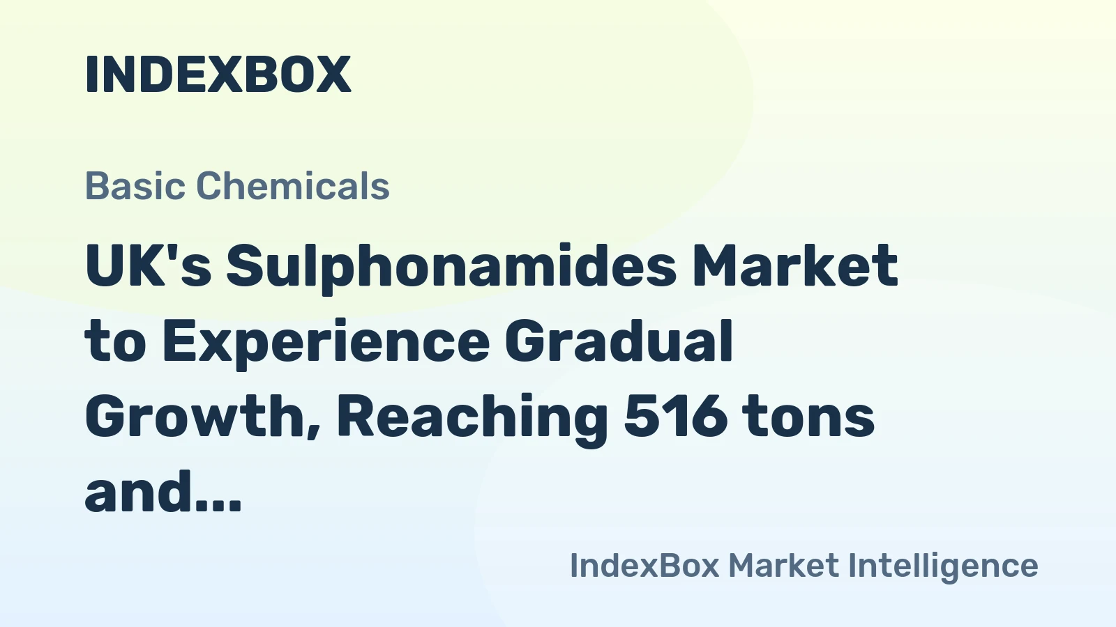 UK's Sulphonamides Market to Experience Gradual Growth, Reaching 516 tons and $69M by 2035