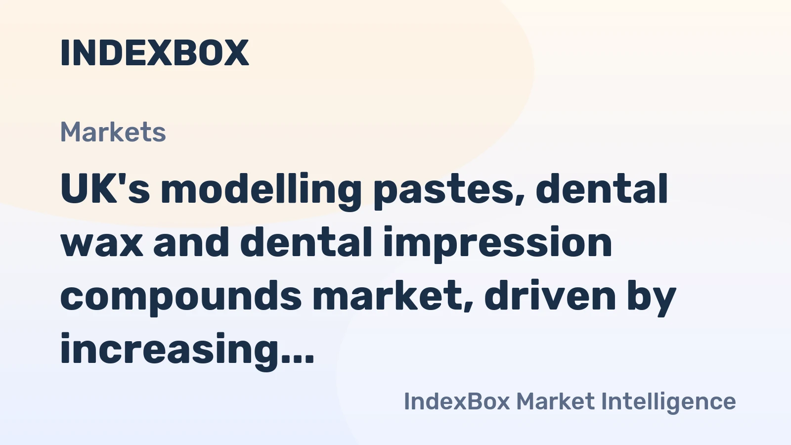UK's modelling pastes, dental wax and dental impression compounds market, driven by increasing demand, is projected to grow to 6.9K tons in volume and $46M in value by 2035.
