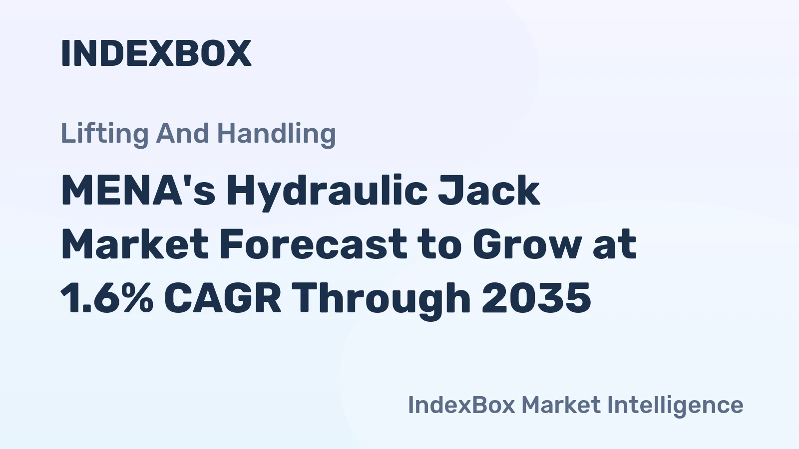 MENA's Hydraulic Jack Market Forecast to Grow at 1.6% CAGR Through 2035