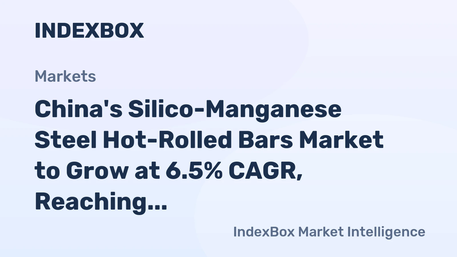 China's Silico-Manganese Steel Hot-Rolled Bars Market to Grow at 6.5% CAGR, Reaching $40M by 2035